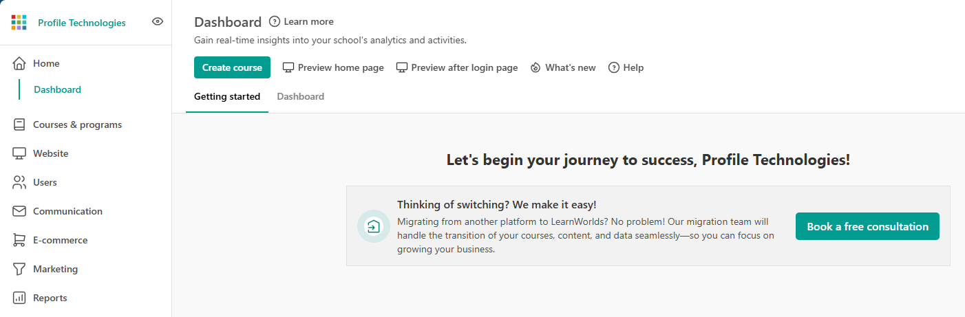 Putting LearnWorlds through its paces: Setting Up Your School and ...